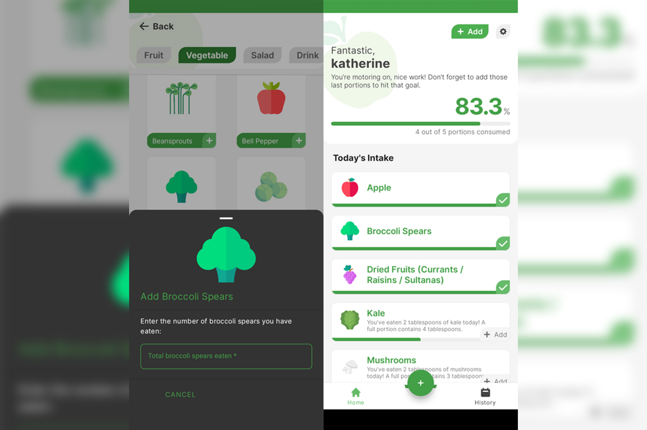 New app to help people eat the right portion sizes to get to 5 a day ...